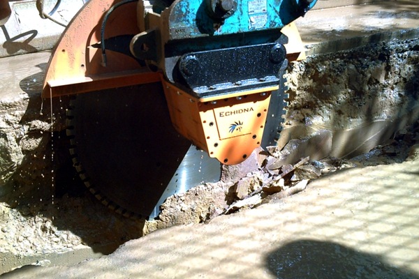 D2S Diamond Rock saws for Excavators - Echidna